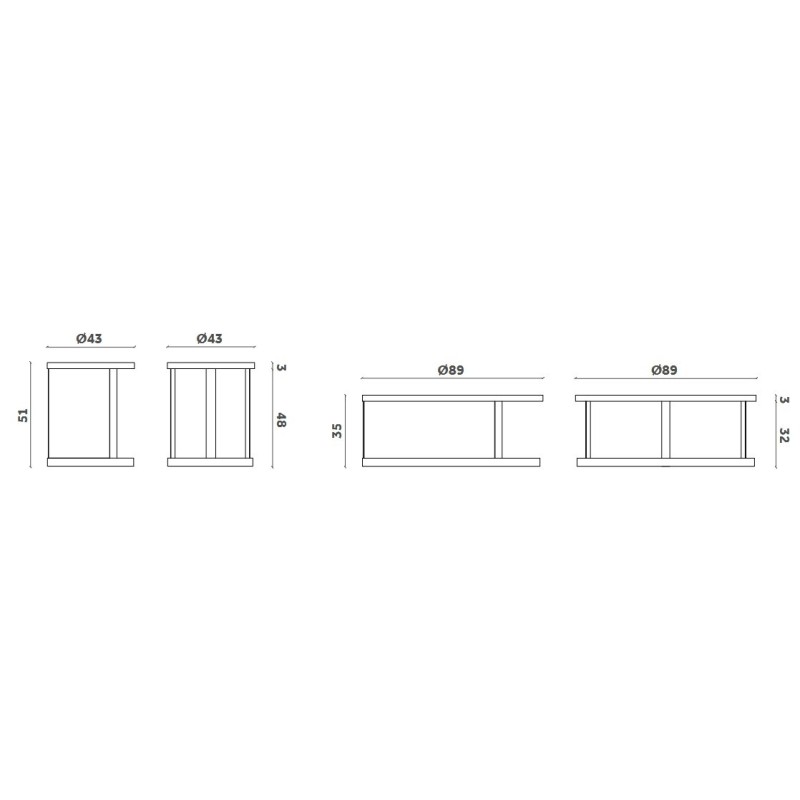 Zero Miniforms Modern Coffee Table